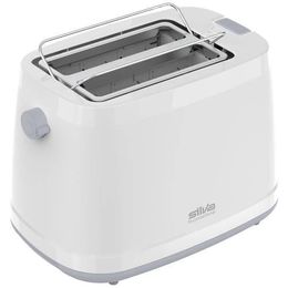 SILVA HOMELINE TA 2302 Toaster mit Brötchenaufsatz Weiß