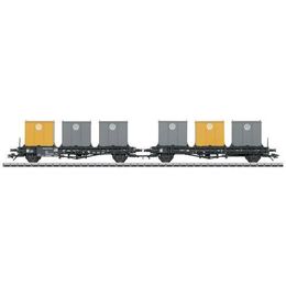 Märklin Märklin 46663 H0 Behältertransport-Doppelwagen der DB