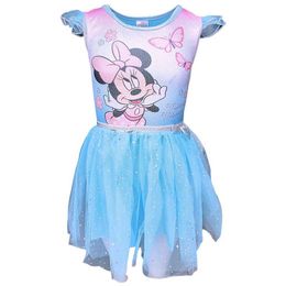 Disney Minnie Mouse Tüllkleid Minnie Maus Tüllkleid mit Glitzereffekt Gr. 104-134 cm