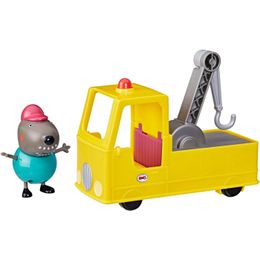 Hasbro Spielzeug-LKW Peppa Pig, Opa Kläffs Abschleppwagen, inklusive Figur, bunt