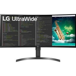 LG 35WN75CP LCD-Monitor (89 cm/35 ", 3440 x 1440 px, UWQHD, 5 ms Reaktionszeit, 100 Hz, TFT-LCD), schwarz