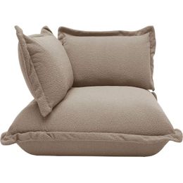 Tom Tailor HOME Sofa-Eckelement Cushion, im lässigen Kissenlook, mit softer Kaltschaumpolsterung, grau