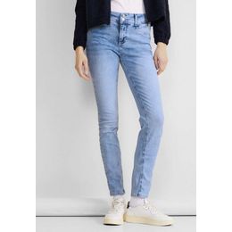 Street One Slim-fit-Jeans QR York mit schmalem Bein, blau