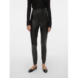 Véro Moda Vero Moda Lederimitathose VMSUELLA JADE HW COATED LEGGING NOOS, schwarz