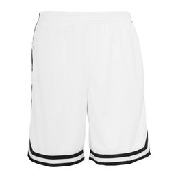 Urban Classics Stoffhose Herren Stripes Mesh Shorts (1-tlg), weiß