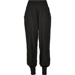 Urban Classics Stoffhose Urban Classics Damen Ladies Sarong Pants (1-tlg), schwarz