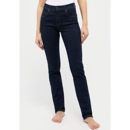 Slim-fit-Jeans Angels "CICI" Gr. 42, Länge 30, blau (dark indigo 3) Damen Jeans Röhrenjeans