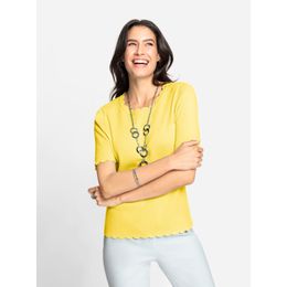 Strickpullover Inspirationen "Pullover" Gr. 54, gelb (zitrone) Damen Pullover