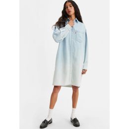 Levi's Jeanskleid LEVI'S "RHEA SHIRT DRESS MED" Gr. XL (42), N-Gr, blau (good grades) Damen Kleider Jeanskleider