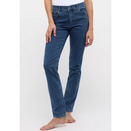 Slim-fit-Jeans Angels "CICI" Gr. 38, Länge 32, blau (blue) Damen Jeans Röhrenjeans