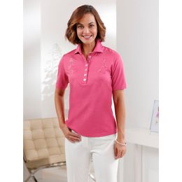 Poloshirt CLASSIC "Shirt" Gr. 46, pink (fuchsia) Damen Shirts Jersey