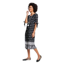Jerseykleid Linea Tesini BY HEINE "Druck-Kleid" Gr. 34, Normalgrößen, schwarz-weiß (schwarz, weiß, bedruckt) Damen Kleider Freizeitkleider