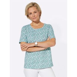 T-Shirt Classic Basics "Shirts" Gr. 54, grün (salbei, salbei, bedruckt) Damen Shirts Jersey