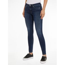 Skinny-fit-Jeans Calvin Klein Jeans "MID RISE SKINNY" Gr. 30, Länge 30, blau (denim dark30) Damen Jeans Röhrenjeans