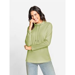 Langarmshirt Inspirationen "Shirt" Gr. 44, grün (lindgrün) Damen Shirts Jersey