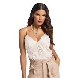 Blusentop Ashley Brooke BY HEINE Gr. 34, beige (champagner) Damen Blusen Blusentops