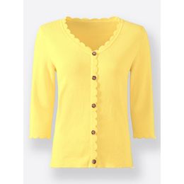 Strickpullover Inspirationen "Pullover" Gr. 44, gelb (zitrone) Damen Pullover