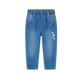 suebidou Bequeme Jeans Blue Denim mit elastischem Bund für Baby Girls mit Sternenappilkation