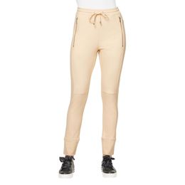 Jogger Pants Heine Gr. 38, Normalgrößen, beige (elfenbein) Damen Hosen Joggpants Track Pants