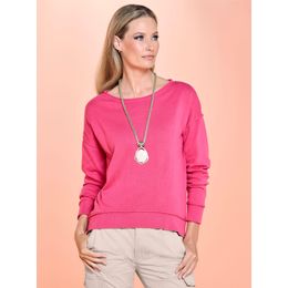 Strickpullover Heine "Pullover" Gr. 38, pink Damen Pullover