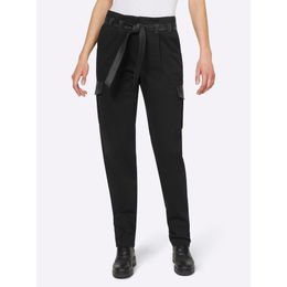 Caprihose Rick Cardona BY HEINE Gr. 36, Normalgrößen, schwarz Damen Hosen High-Waist-Hosen