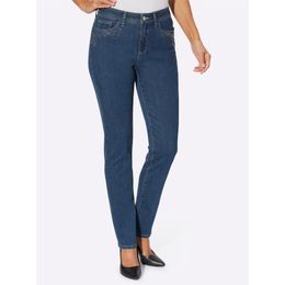 5-Pocket-Jeans Inspirationen Gr. 21, Kurzgrößen, blau (blue, stone, washed) Damen Jeans 5-Pocket-Jeans