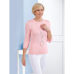 3/4 Arm-Pullover CLASSIC "Pullover" Gr. 48, rosa (rose) Damen Pullover