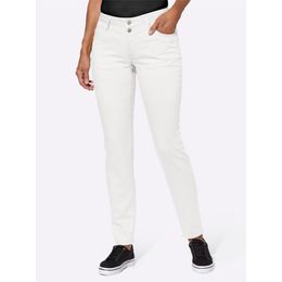 5-Pocket-Jeans Casual Looks Gr. 54, Normalgrößen, beige (ecru) Damen Jeans 5-Pocket-Jeans