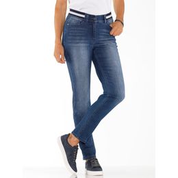 5-Pocket-Jeans Casual Looks Gr. 54, Normalgrößen, blau (blue, stone, washed) Damen Jeans 5-Pocket-Jeans