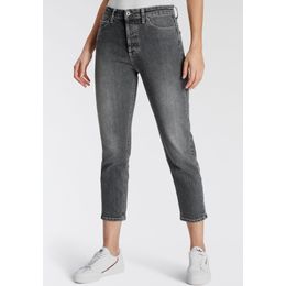 Straight-Jeans Please Jeans Gr. S (36), N-Gr, blau (nero denim) Damen Jeans Gerade