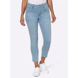 7/8-Jeans Casual Looks Gr. 40, Normalgrößen, blau (blue, bleached) Damen Jeans Ankle 7/8