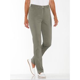 Bequeme Jeans Casual Looks Gr. 54, Normalgrößen, grün (khaki) Damen Jeans