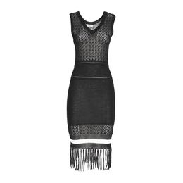 Influencer Knitted dress 'Pointelle' female Black size M