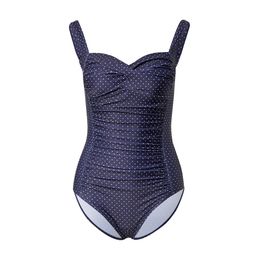 Hunkemöller Hunkemöller Badeanzug 'Ocean Bloom' Damen Größe S/M navy / weiß