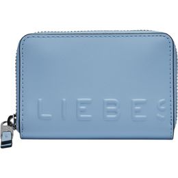 Liebeskind Berlin LIEBESKIND Brieftasche "Eliza", 3D-Logo, Leder, für Damen, blau