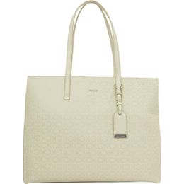 Calvin Klein Shopper, Logo-Muster, Anhänger, für Damen, beige