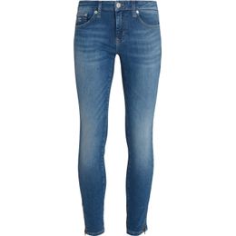 Tommy Jeans Jeans, Skinny, Used-Look, für Damen, blau, 29/32