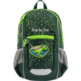 Step By Step® Kindergartenrucksack, Reißverschluss, wasserabweisend, 10 Liter, für Kinder, grün
