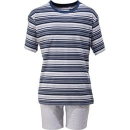 REDBEST Pyjama Herren-Shorty Single-Jersey Streifen