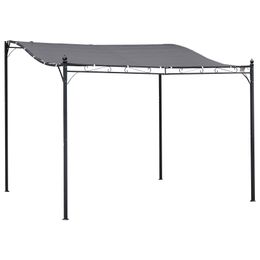 Outsunny Gartenpavillon mit geschwungenem Dach 297L x 297B cm