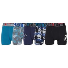 CR7 Cristiano Ronaldo CR7 - Cristiano Ronaldo Boxershorts Jungen Gr&ouml;&szlig;e 158/164 blau / grau / schwarz / wei&szlig;