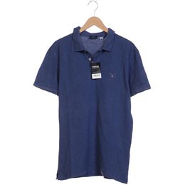 Gant Herren Poloshirt, blau, Gr. 54