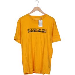 Napapijri Herren T-Shirt, gelb, Gr. 56