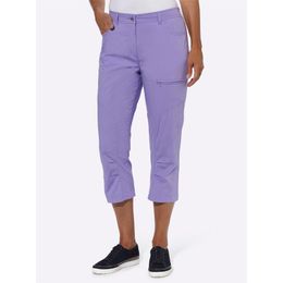 Caprihose Casual Looks Gr. 50, Normalgrößen, lila (lavendel) Damen Hosen Caprihosen 3/4