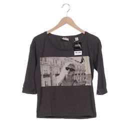 Maison Scotch Damen Langarmshirt, grau, Gr. 36