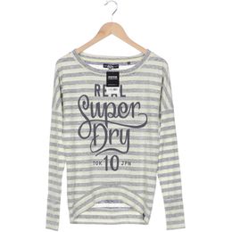 Superdry Damen Langarmshirt, cremeweiß