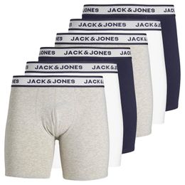 Jack & Jones JACK & JONES Boxershorts Herren Gr&ouml;&szlig;e XL navy / hellgrau / schwarz / wei&szlig;