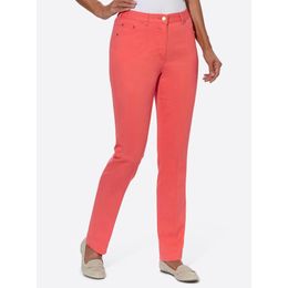 Bequeme Jeans Casual Looks Gr. 54, Normalgrößen, orange (koralle) Damen Jeans