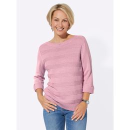 3/4 Arm-Pullover Casual Looks "Pullover" Gr. 52, rosa (rosé) Damen Pullover