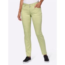 5-Pocket-Jeans Casual Looks Gr. 54, Normalgrößen, grün (lindgrün) Damen Jeans 5-Pocket-Jeans